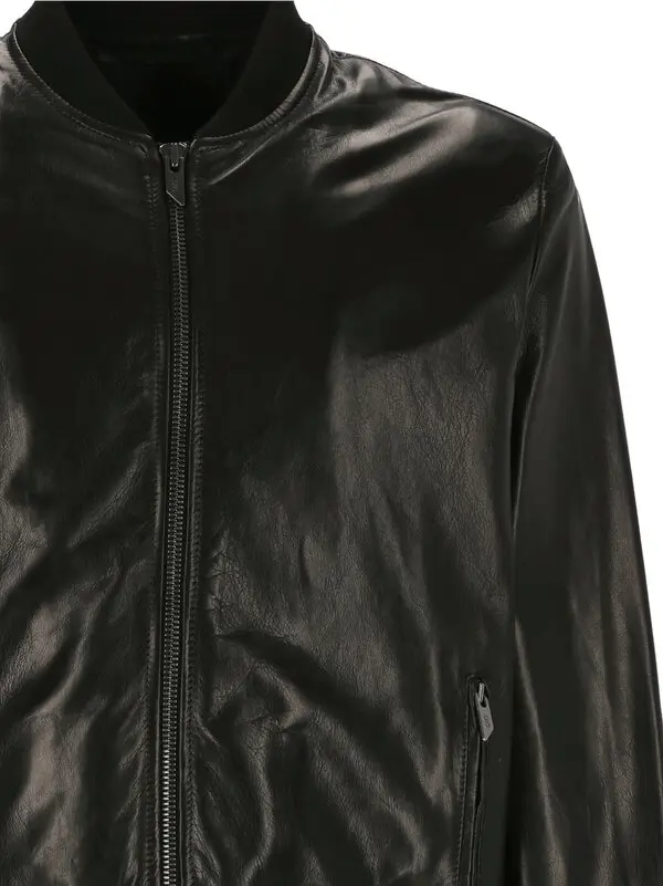 SALVATORE SANTORO Leather Bomber Jacket