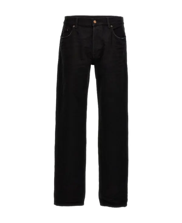 Saint Laurent Buttoned Straight Leg Jeans