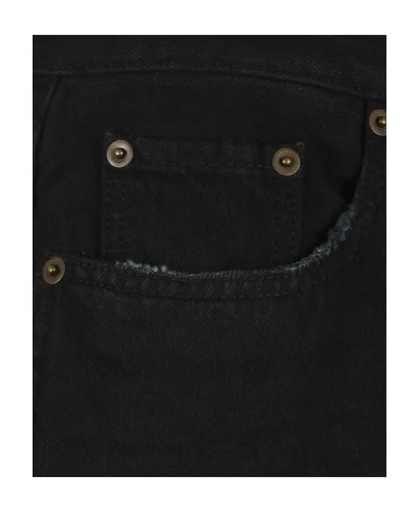 Saint Laurent Buttoned Straight Leg Jeans