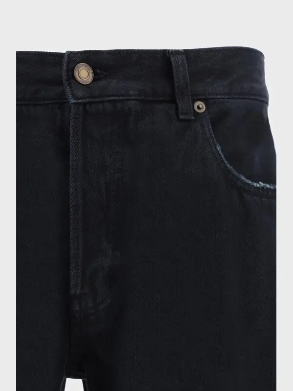 Saint Laurent Buttoned Straight Leg Jeans