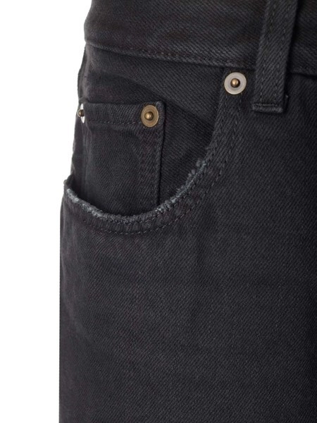 Saint Laurent Buttoned Straight Leg Jeans