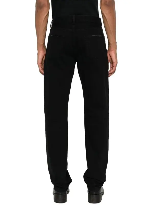 Saint Laurent Buttoned Straight Leg Jeans