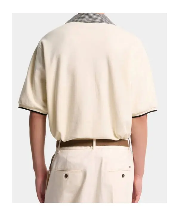 Dsquared2 Checked Panel Polo Shirt