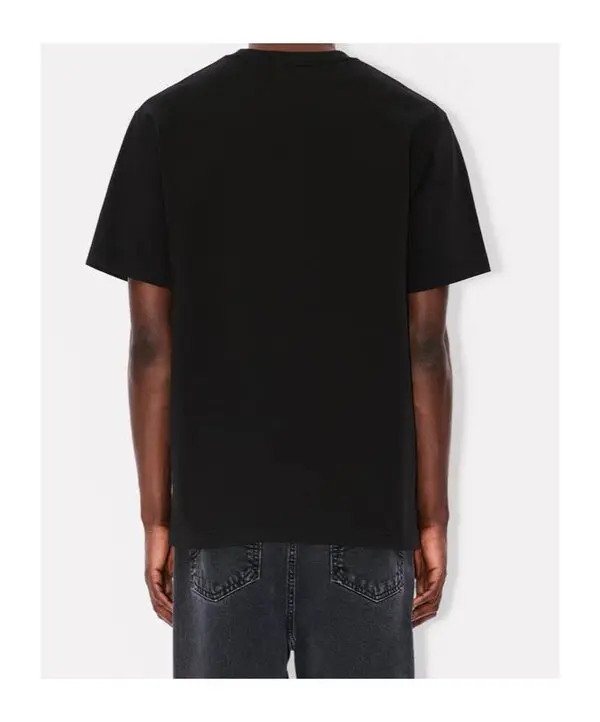 Kenzo Happy Tiger' Embroidered T-shirt In Cotton