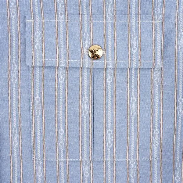 Celine Striped Long-sleeve Shirt