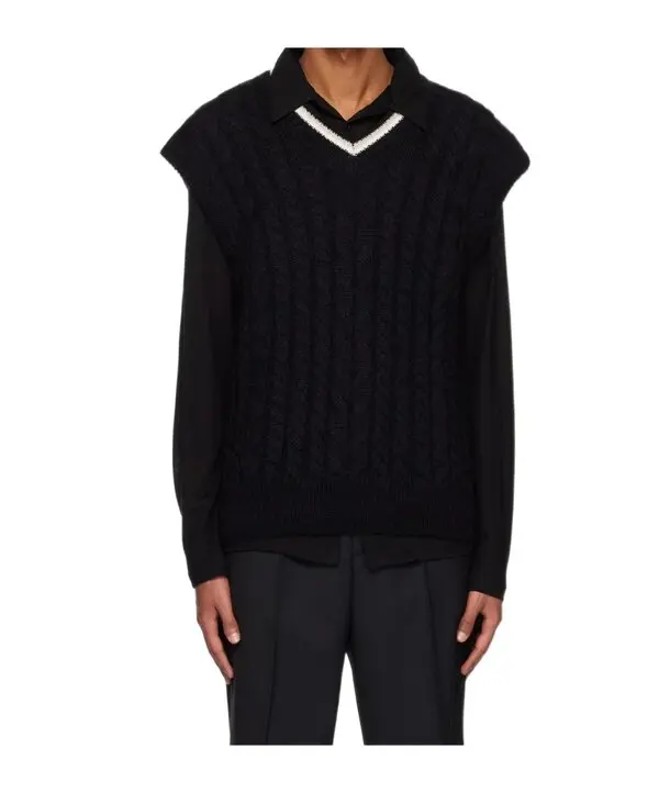Filippa K Cable Knit Braided Vest