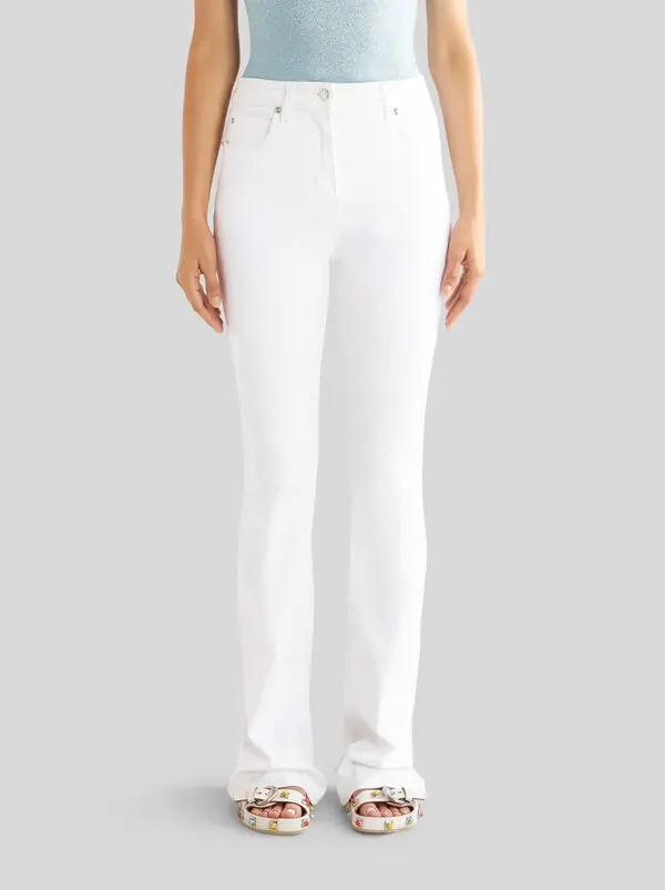 Etro Button Detailed Straight Leg Jeans