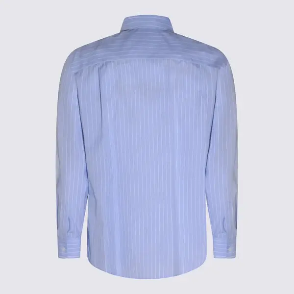 Celine Relaxed Fit Striped Cotton Poplin Shirt