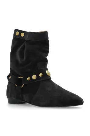 Isabel Marant Étoile Stania Flat-heeled Boots - Black