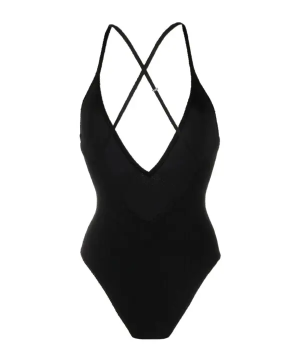 Attico Crossover Strap One-piece Swimsuit