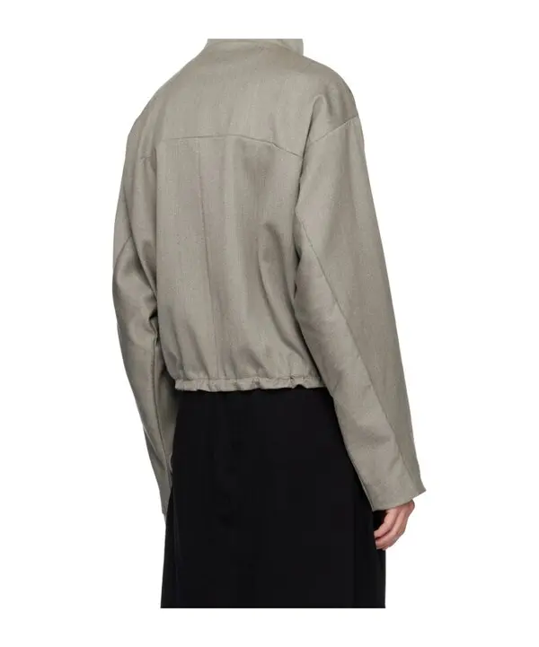 ST. AGNI Bomber Jacket With Drawstring Hem