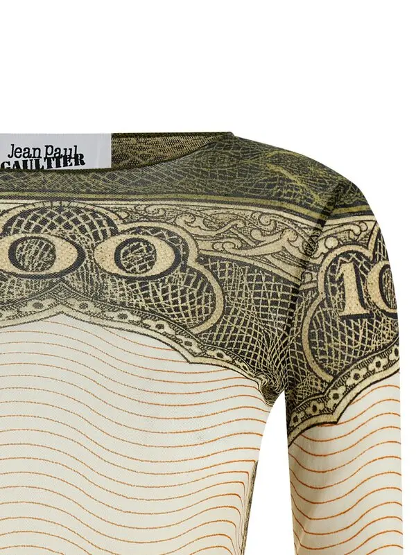 JEAN PAUL GAULTIER Long-sleeved Printed T-shirt