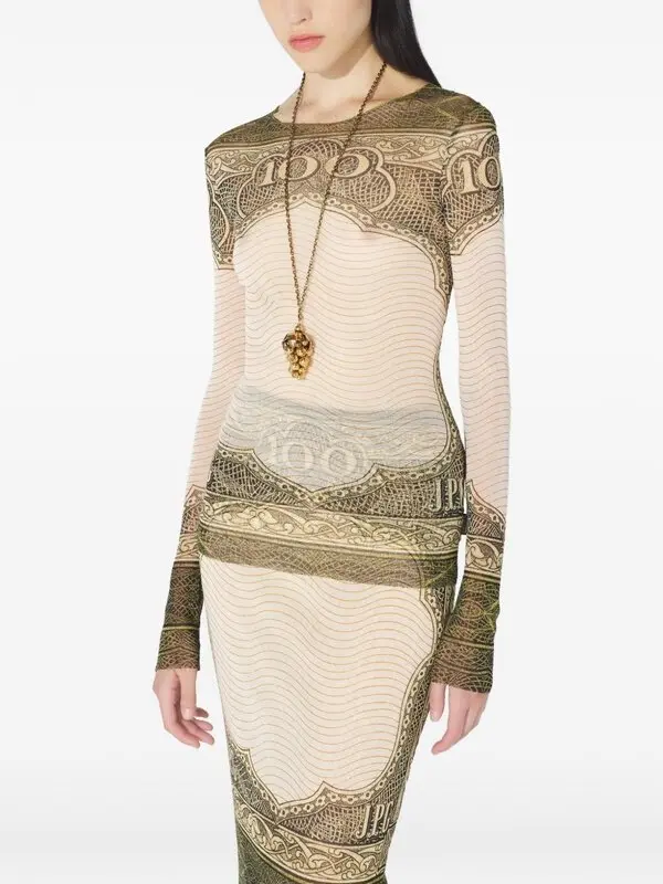 JEAN PAUL GAULTIER Long-sleeved Printed T-shirt - Multicolor