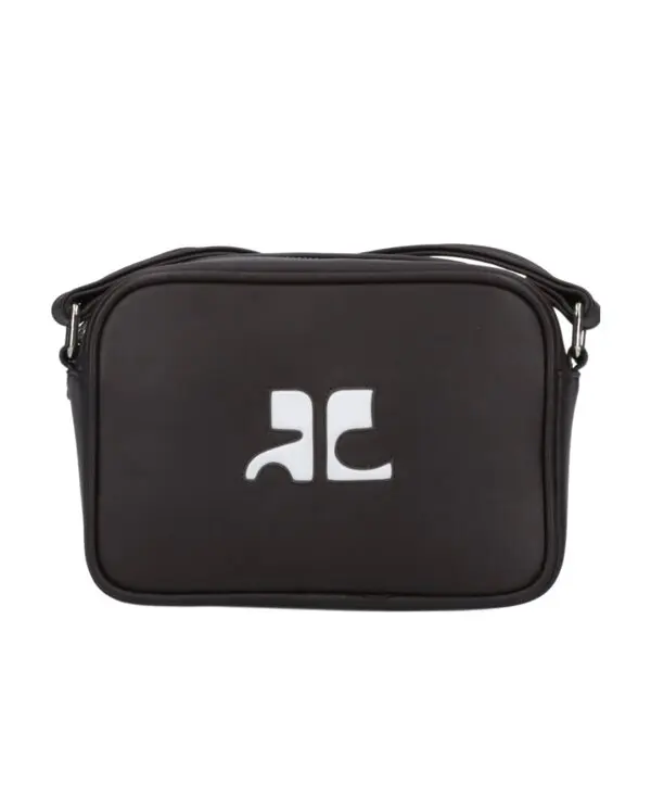 COURREGES Reedition Leather Camera Bag - Black