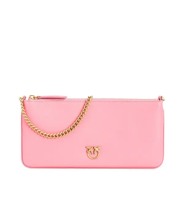 Pinko Chain Zipper Shoulder Bag - Pink