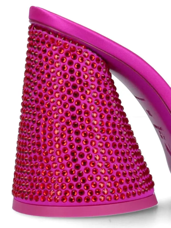 Attico The Luz Chunky Heel Mule - Pink