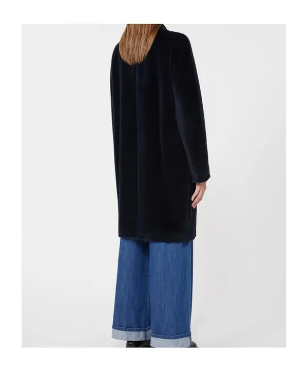 Max Mara Roseto Double Breasted Coat - Midnight Blue