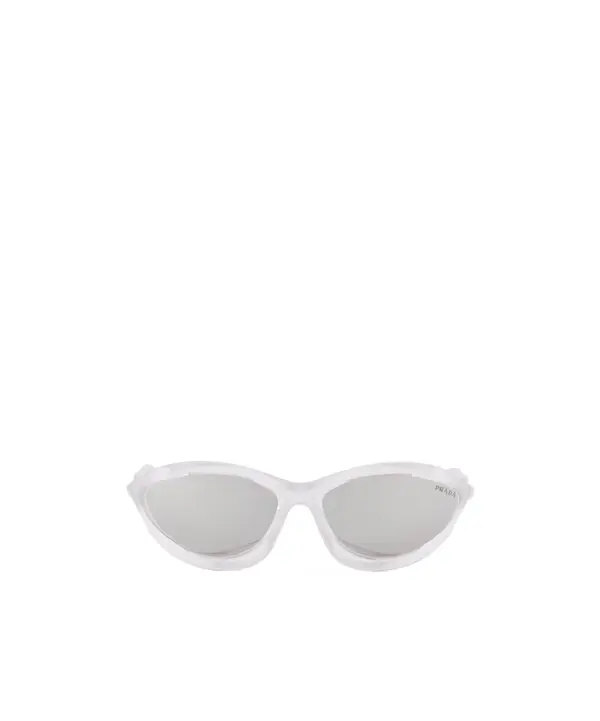 Prada Irregular Frame Sunglasses - White
