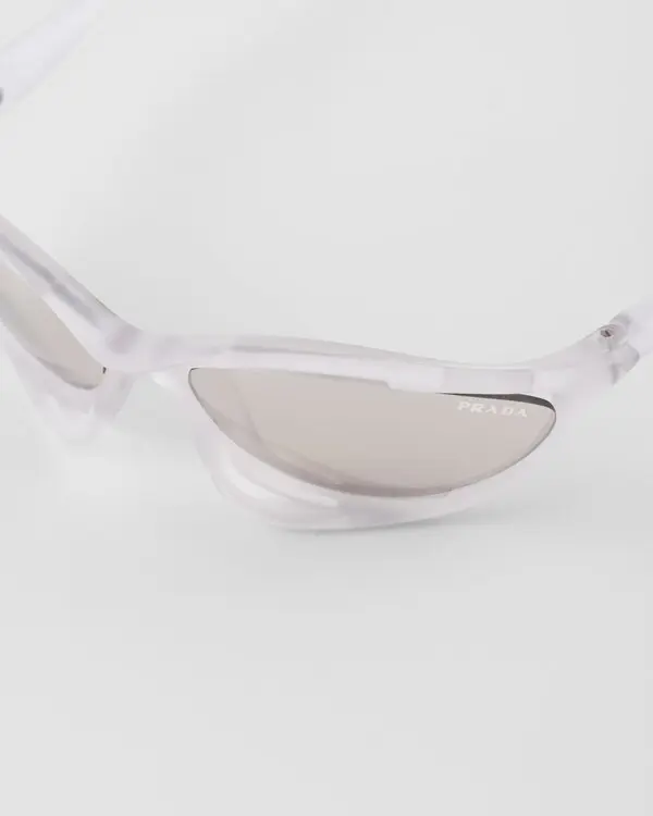 Prada Irregular Frame Sunglasses - White