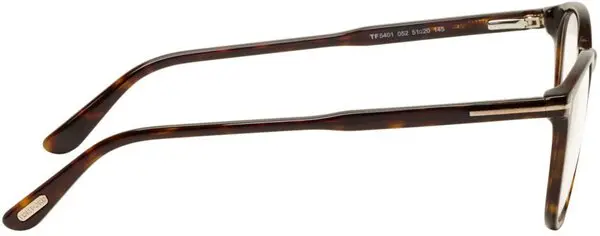 TOM FORD Tortoiseshell Round Frame Glasses - Brown