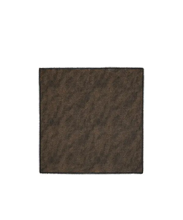 Saint Laurent Square Scarf In Leopard Wool Etamine - Brown