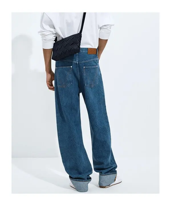 Bottega Veneta Wide Leg Turned-up Jeans