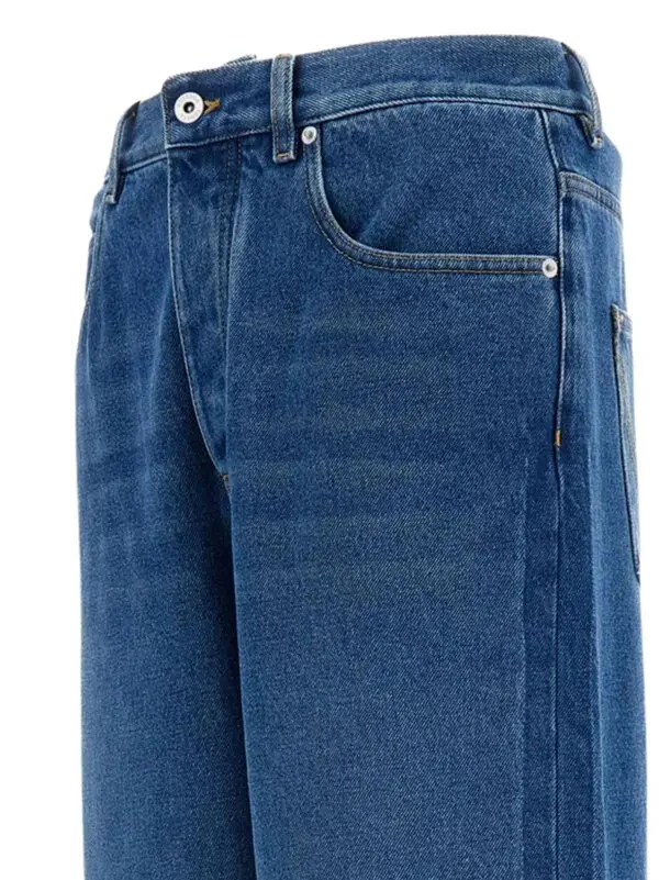 Bottega Veneta Wide Leg Turned-up Jeans