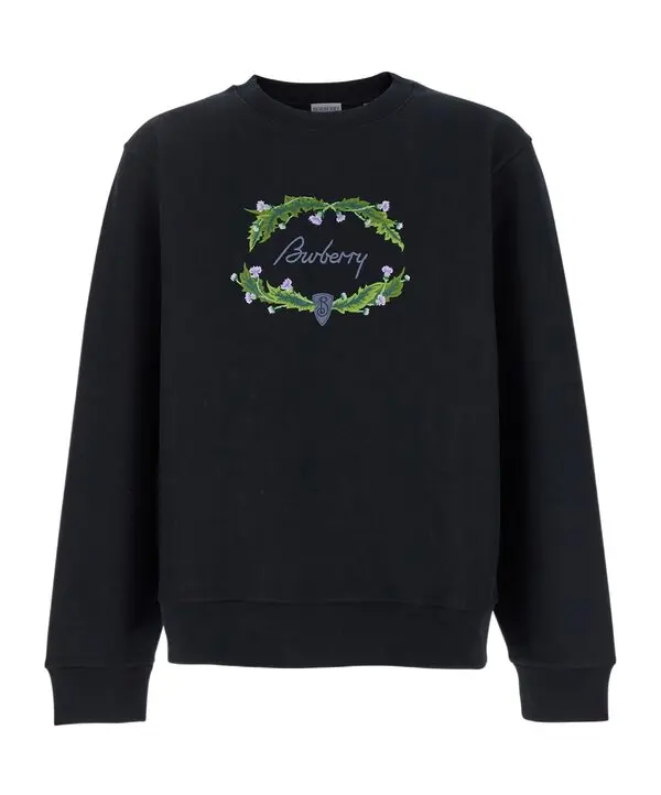 Burberry Logo Embroidered Crewneck Sweatshirt
