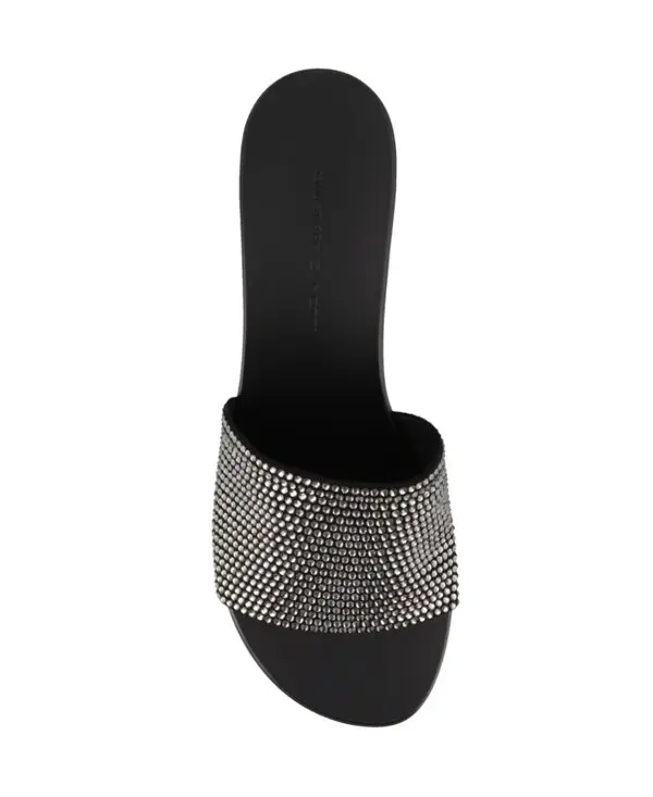 GIUSEPPE ZANOTTI Embellished Block Heel Mules