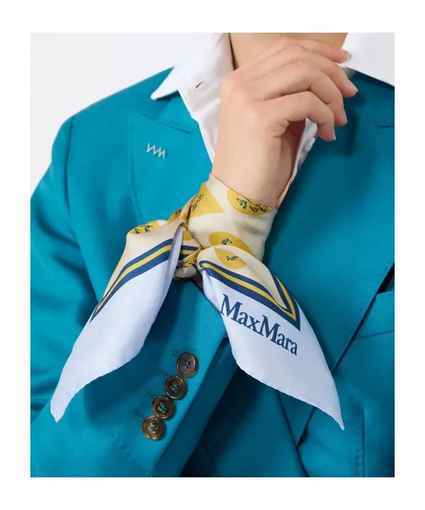 Max Mara Printed Silk Scarf