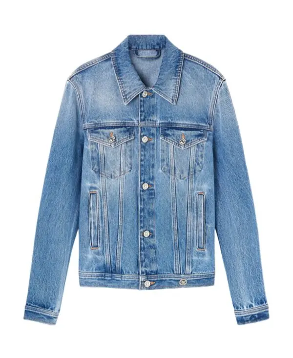 Versace Medusa Biggie Embellished Denim Jacket
