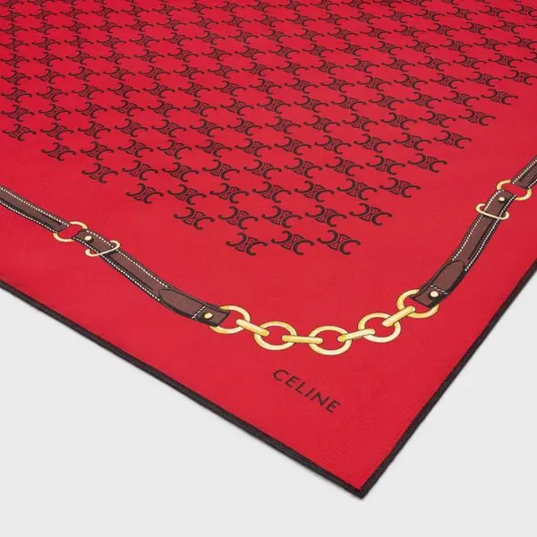 Celine Bandana In Heritage Silk Twill - Citrus/vanilla