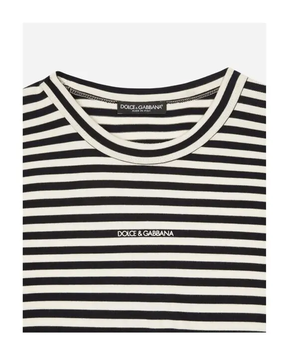 Dolce & Gabbana Dolce Gabbana Striped Crewneck T-shirt