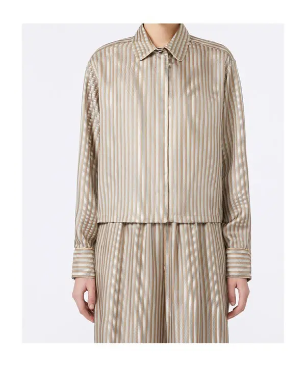 Max Mara Brama Striped Button-up Shirt