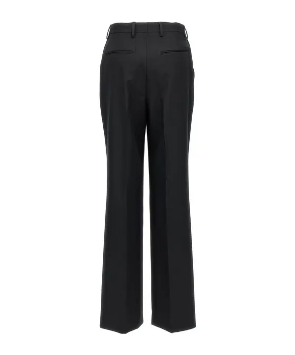 Dries Van Noten Pleated Wide-leg Trousers - Black