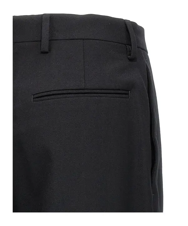 Dries Van Noten Pleated Wide-leg Trousers - Black
