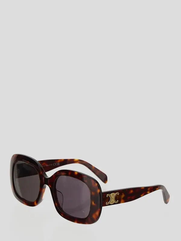 Celine Triomphe 10 Acetate Sunglasses - Black