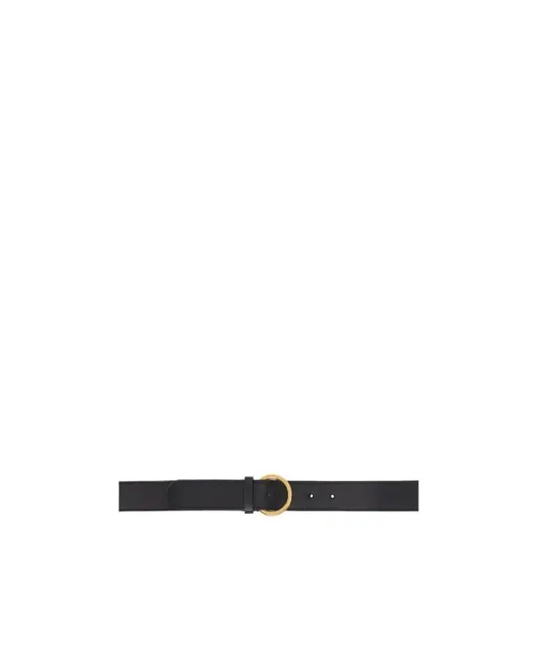THE ROW Half Moon Adjustable Belt - Black
