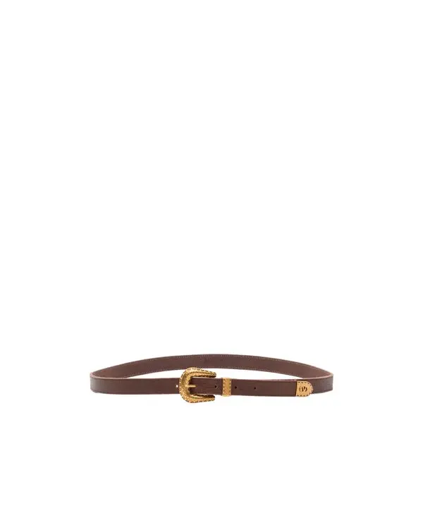 Valentino Garavani Vlogo Signature Belt - Brown