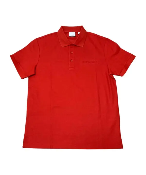 Burberry Short-sleeved Polo Shirt - Red