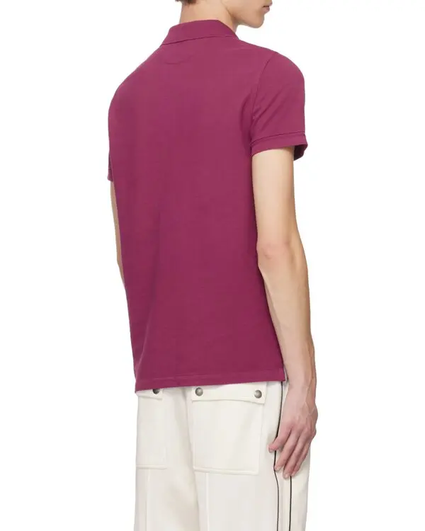 TOM FORD Buckle Short Sleeve Polo Shirt