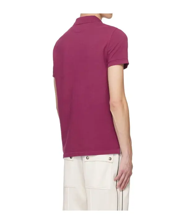 TOM FORD Buckle Short Sleeve Polo Shirt