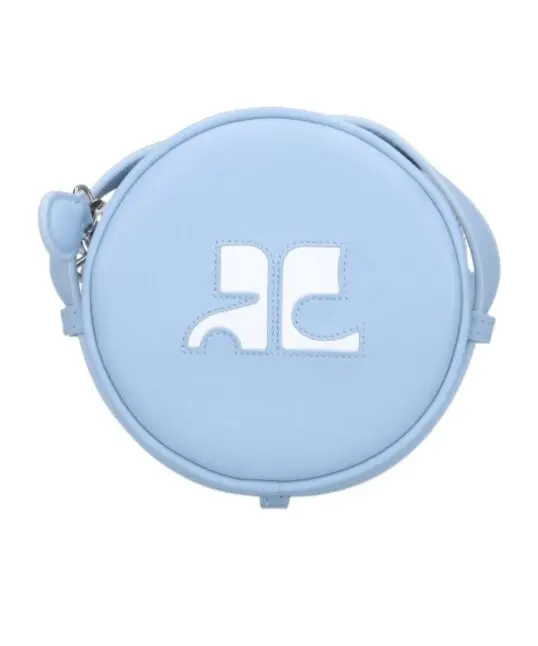 COURREGES Courrèges Reedition Circle Logo Detailed Crossbody Bag - Blue