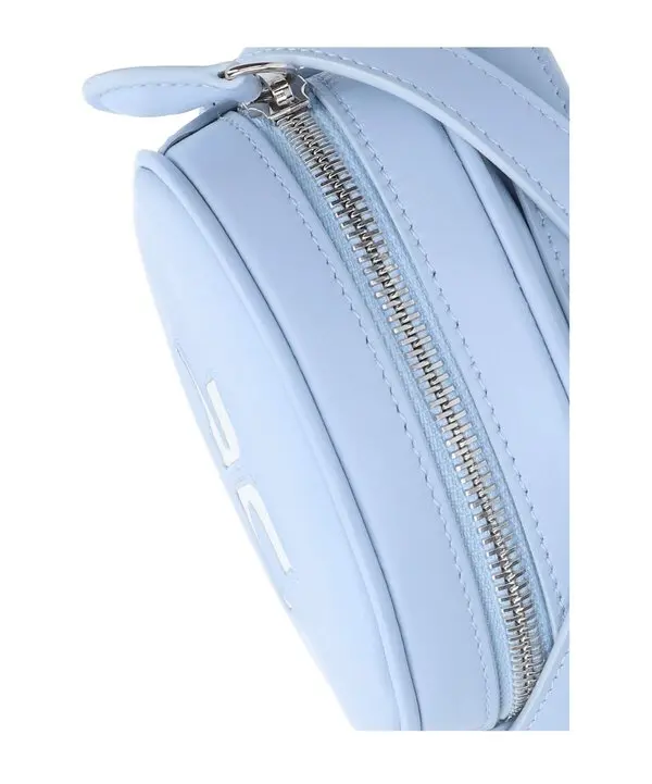 COURREGES Circle Logo Crossbody Bag - Blue