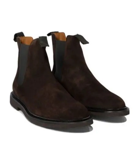 COMMON PROJECTS Round Toe Chelsea Boots - Brown