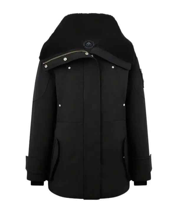 Moose Knuckles Aurora Faux Fur Collar Jacket