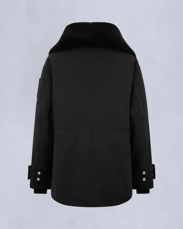Moose Knuckles Aurora Faux Fur Collar Jacket