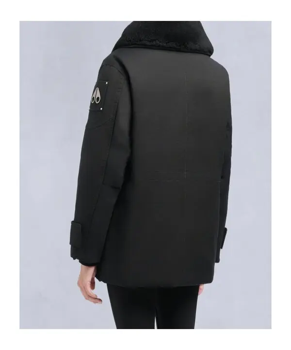 Moose Knuckles Aurora Faux Fur Collar Jacket