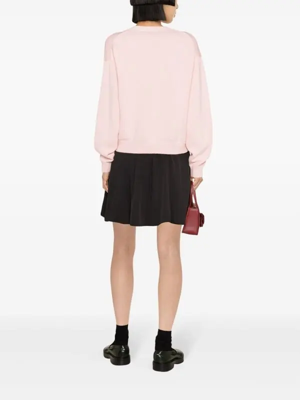 Kenzo Boke Flower Intarsia Knit Jumper - Pink