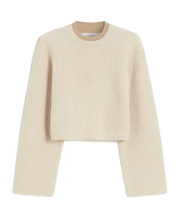 Max Mara Funale Crewneck Jumper - Beige